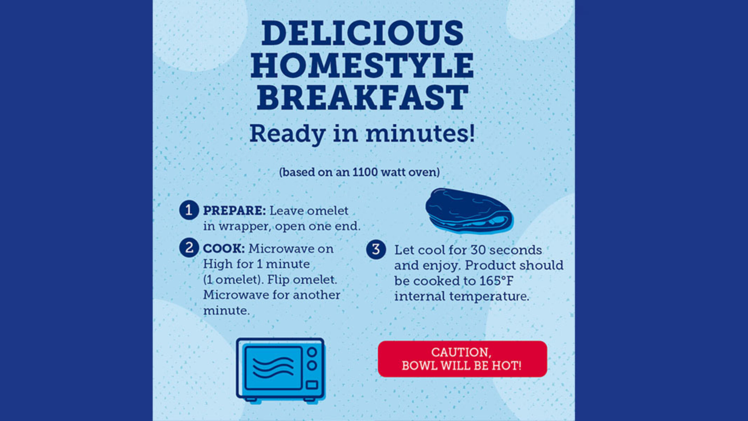 Three Cheese Frozen Omelets | Eggland's Best