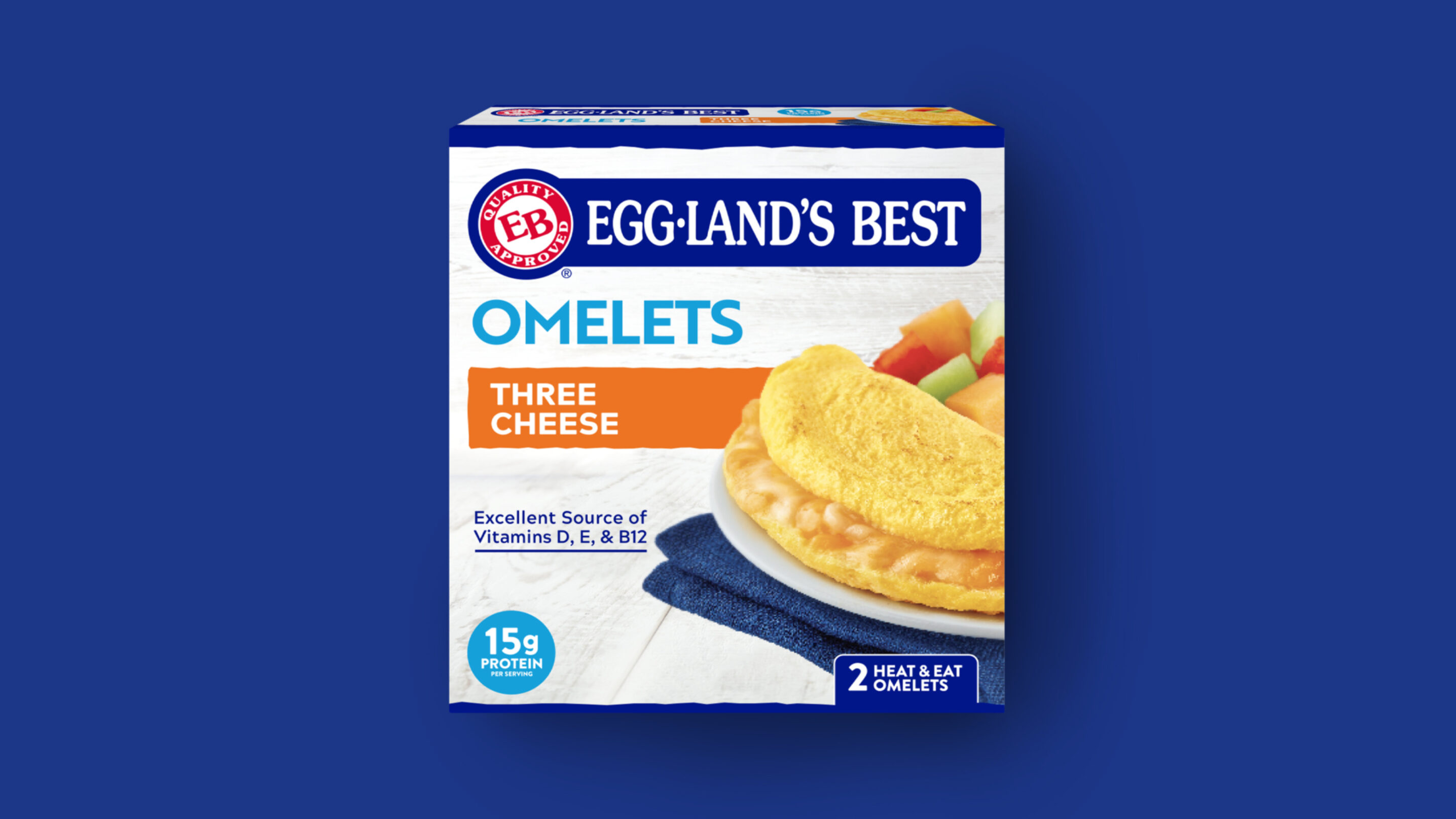 Three Cheese Frozen Omelets | Eggland's Best