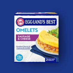 Healthy Sausage & Cheese Frozen Omelets | Eggland's Best