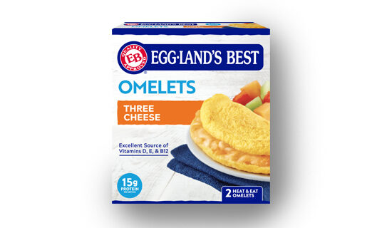 Three Cheese Frozen Omelets | Eggland's Best