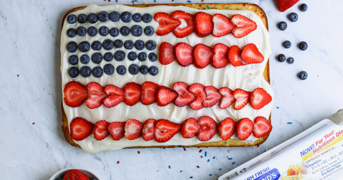 Patriotic Confetti Cake Recipe | Eggland's Best