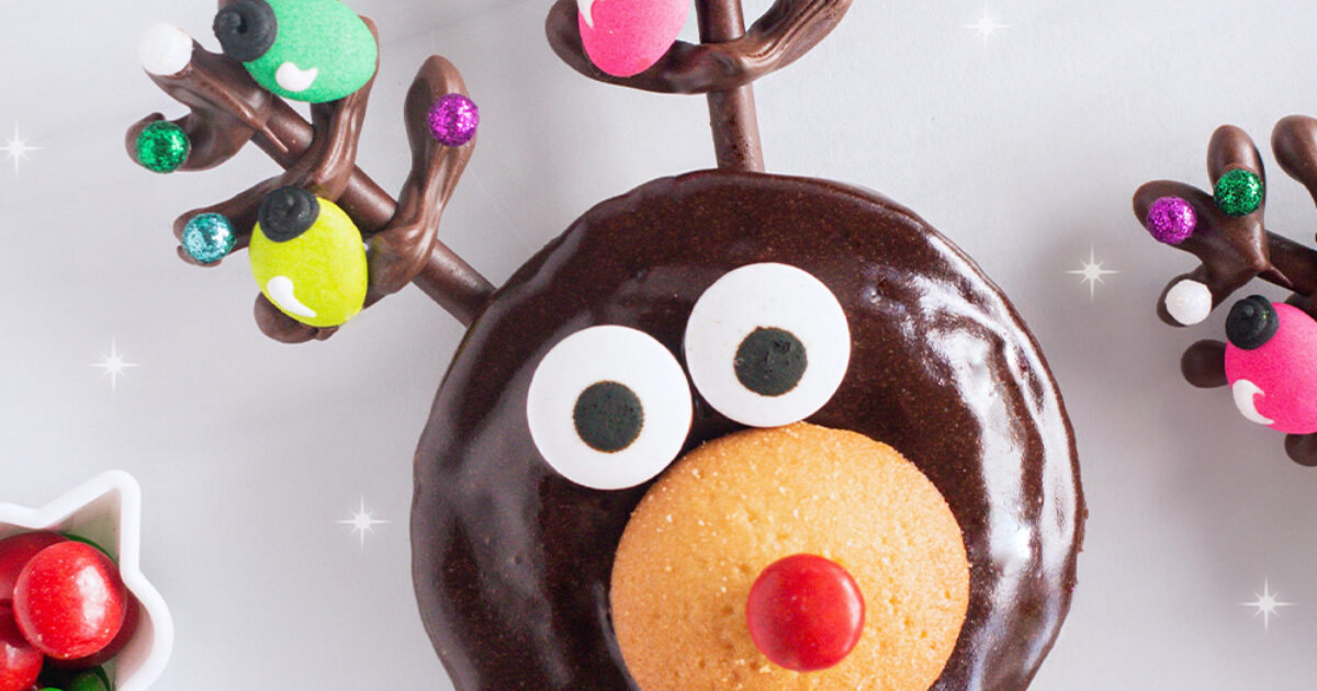 Chocolate Glazed Reindeer Donuts Recipe | Eggland's Best