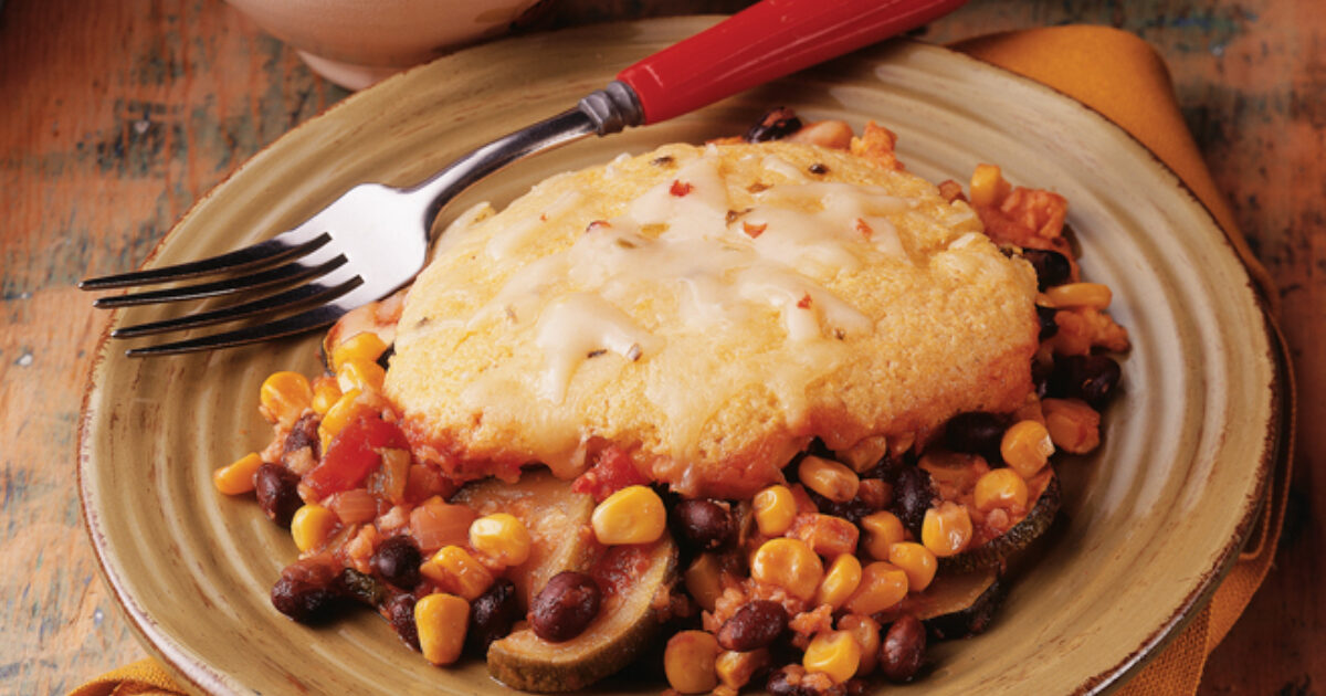 Southwestern Vegetable Cornbread Bake Recipe | Eggland's Best
