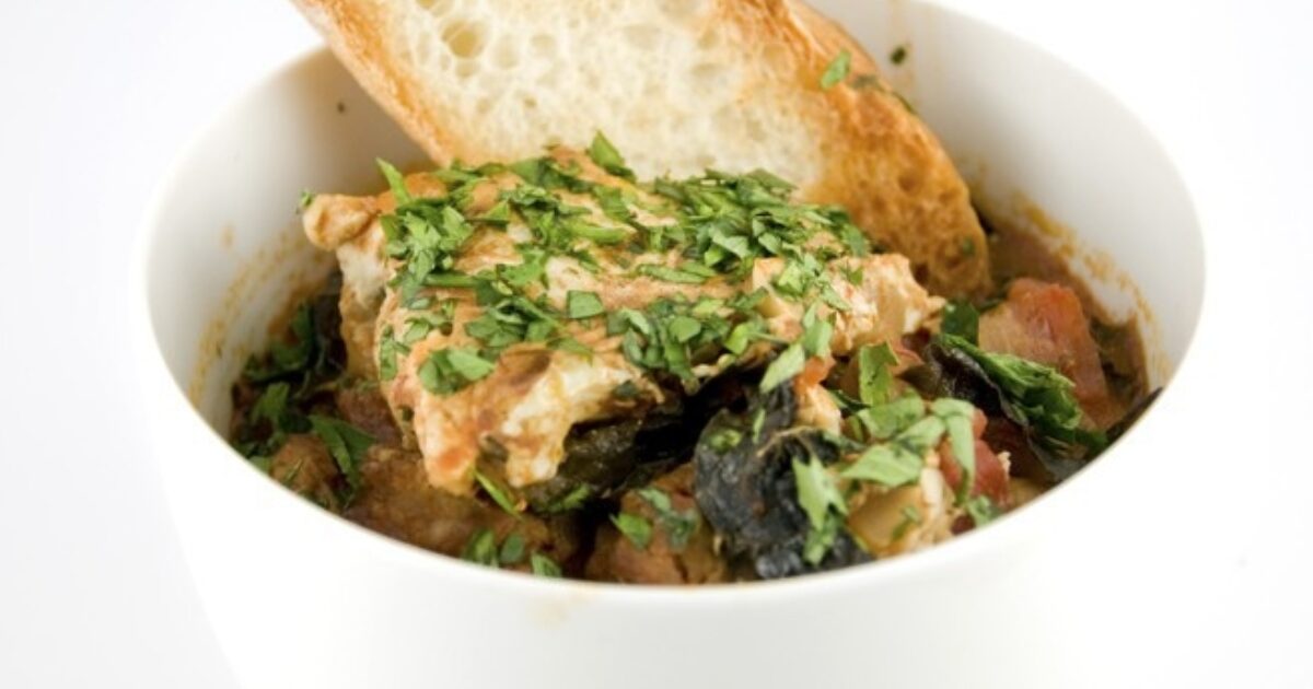 Sausage, Kale, and Tomato Ragout with Poached Eggs… | Eggland's Best