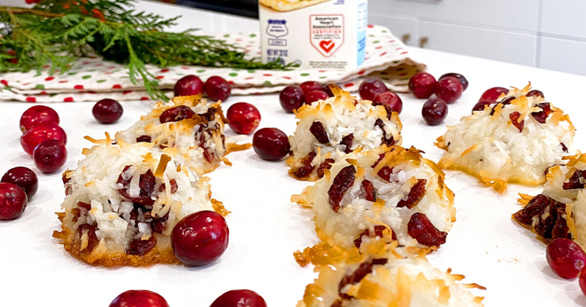 Cranberry Coconut Macaroons Recipe | Eggland's Best