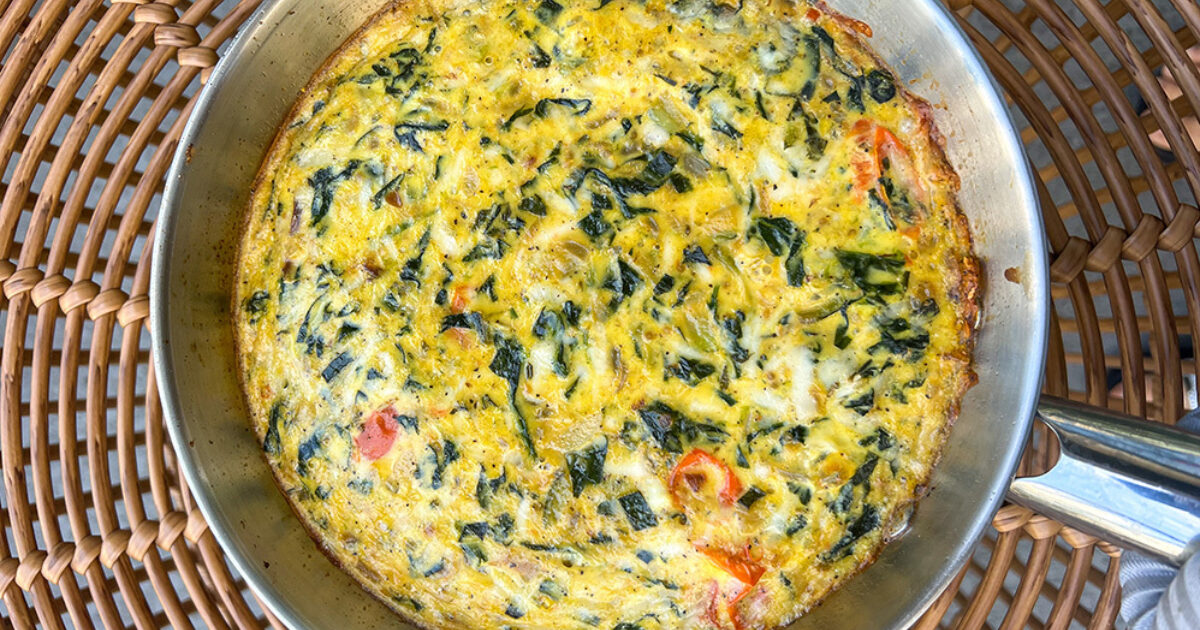 Chili Veggie Goat Cheese Frittata Recipe | Eggland's Best
