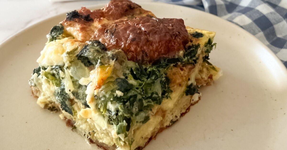 Spinach & Feta Strata Recipe | Eggland's Best