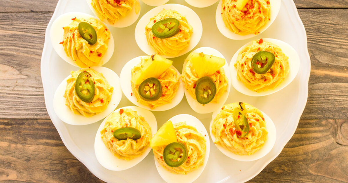 Sweet and Spicy Tropical Island Deviled Eggs Recipe | Eggland's Best