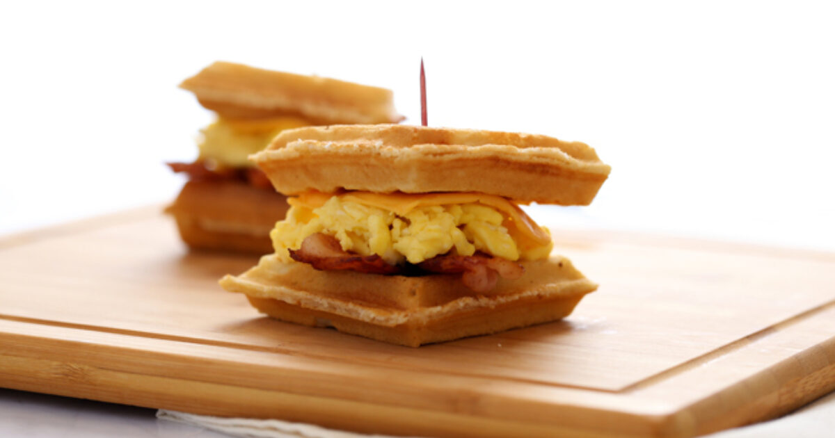 Mini Waffle Breakfast Sandwich Recipe | Eggland's Best