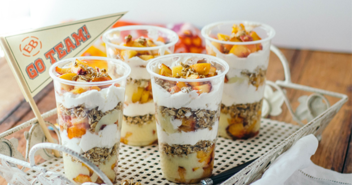 Peach & Vanilla Bean Custard Parfaits To-Go | Eggland's Best